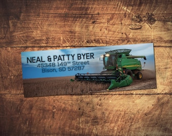 John Deere Tractor Address Labels - Etsy