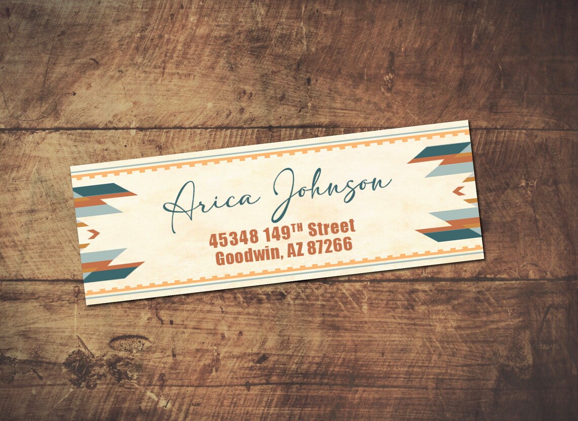 Ranch Yellowstone Return Address Labels, Aztec Stickers, Western, Custom Labels Cowboy Lifestyle ...