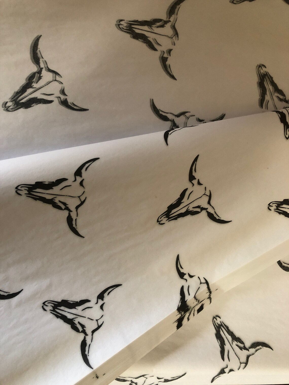 Premium Cow Skull Tissue Paper, Western Tissue Paper, Rodeo Tissue ...