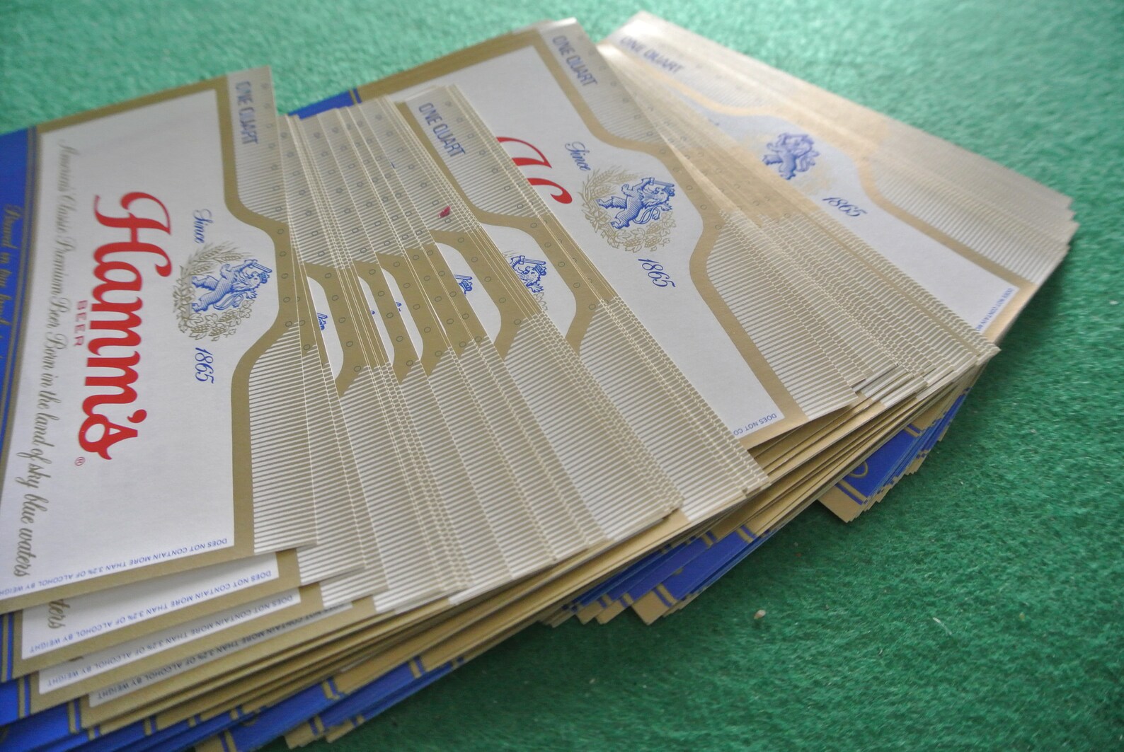 Vintage Hamm's Beer Labels Quart Bottle Set of 100 New - Etsy