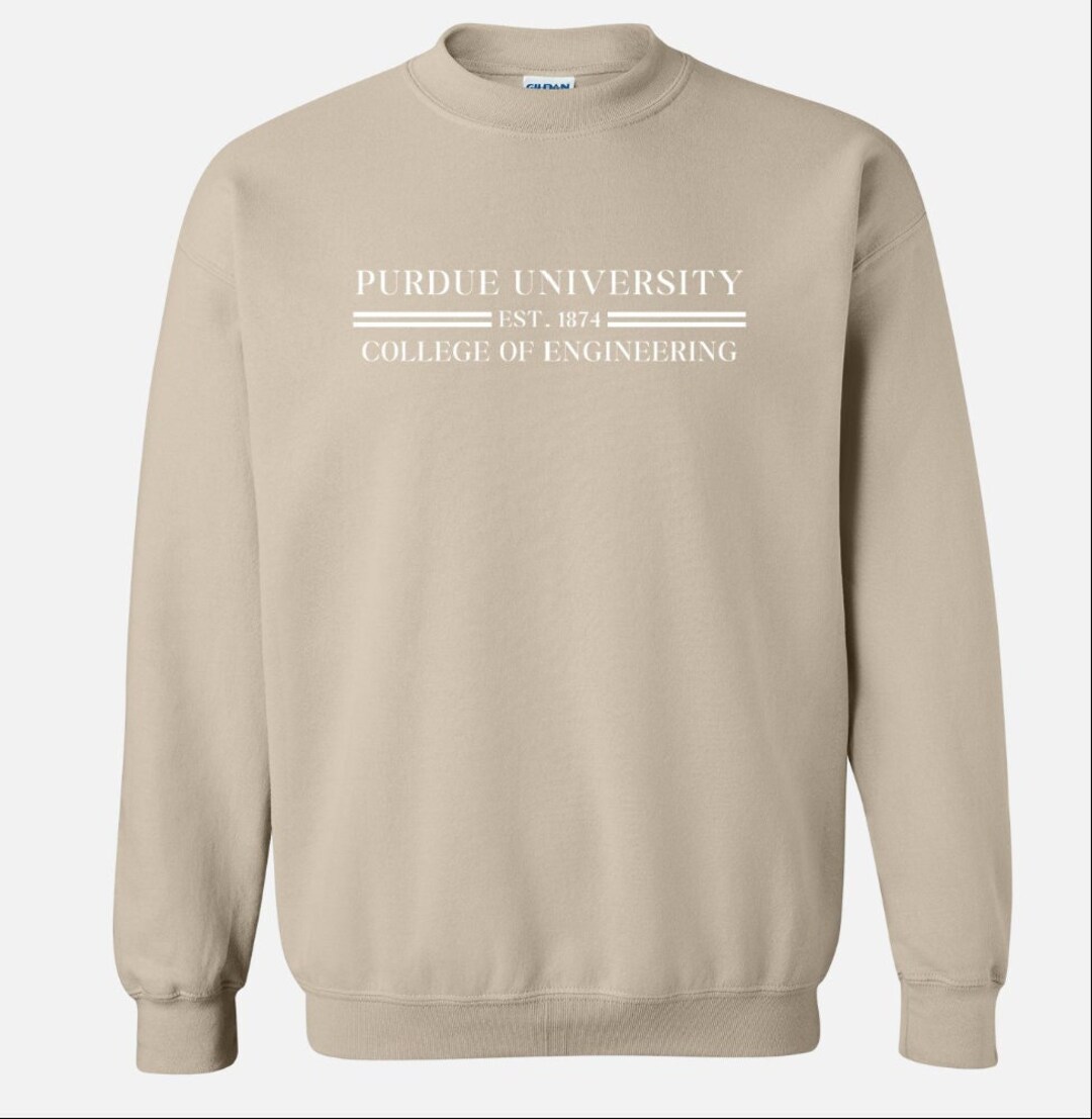 Custom | Purdue University Crew Neck | Different Schools | Old Gold and ...