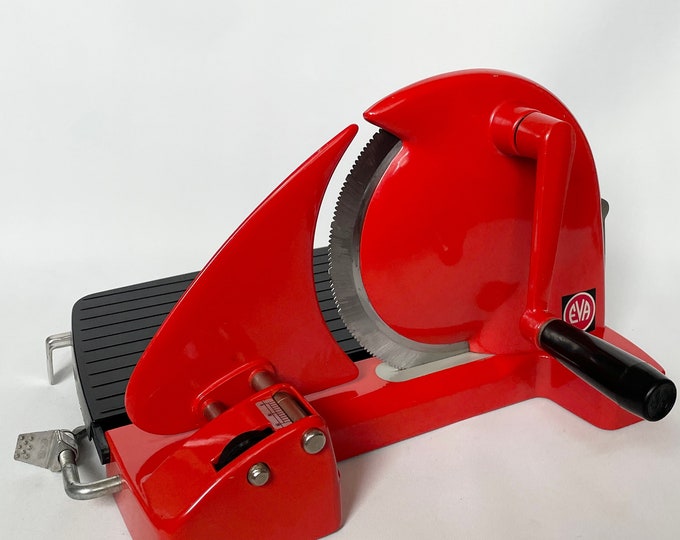EVA Denmark Vintage All Purpose Meat & Bread Slicer Red Danish Mid ...