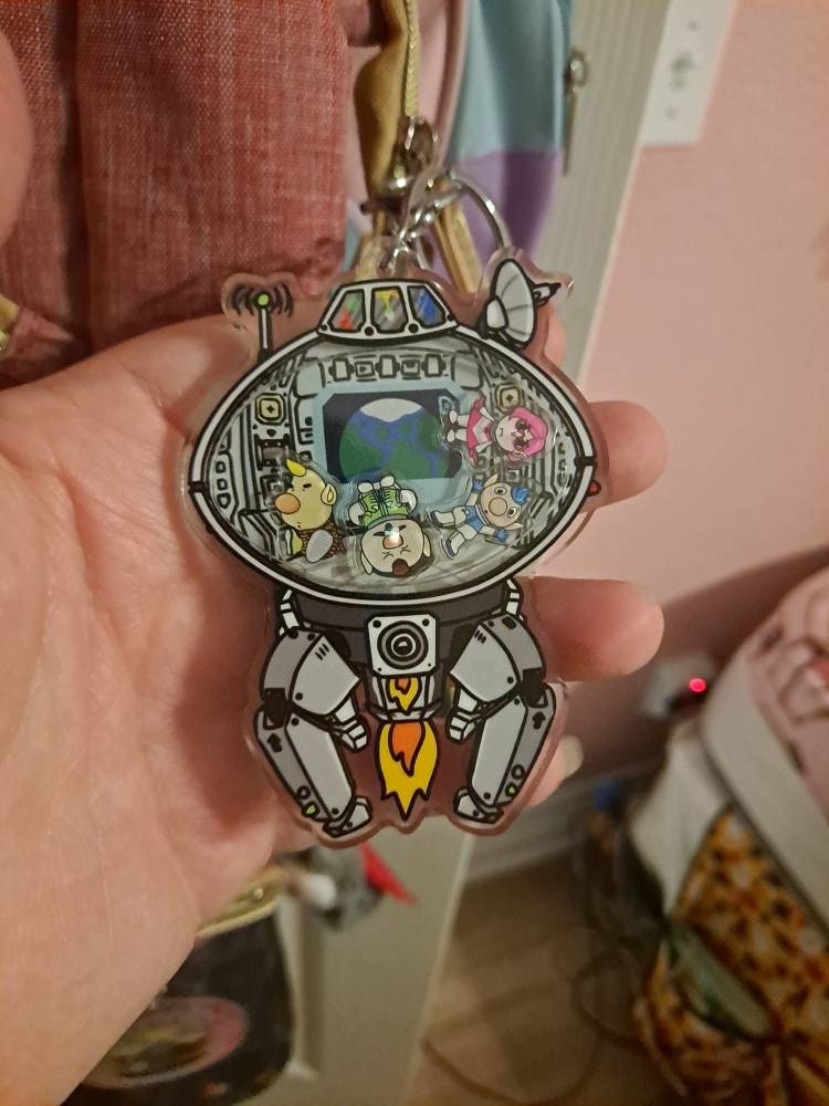 S.S. Drake Pikmin 3 Shaker Acrylic Charm / Llavero de acrílico - Etsy ...