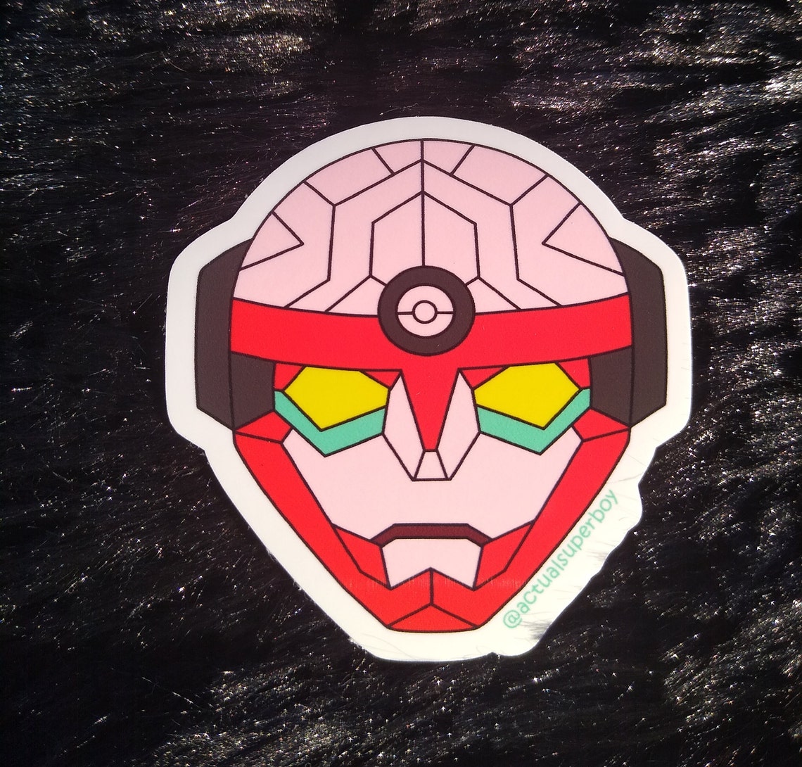 Gurren Lagann Lagann Face Sticker - Etsy