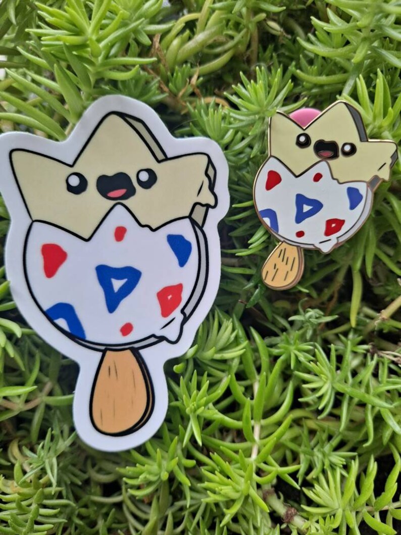 Togepi Ice Cream Vinyl Sticker Pokemon Pokepop Hard Vinyl - Etsy