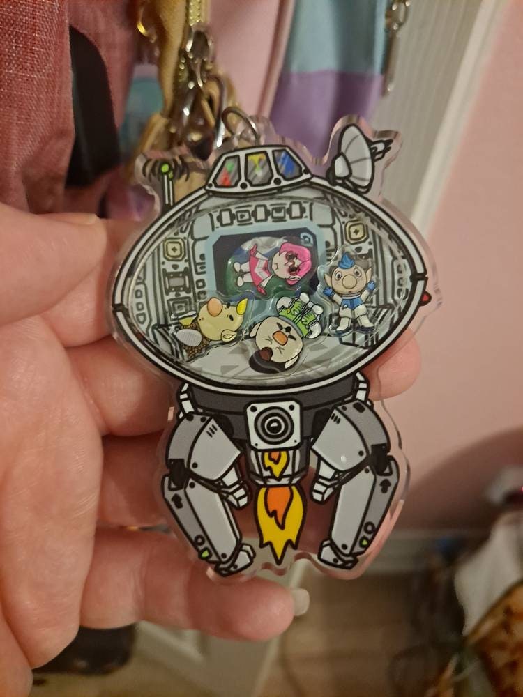 S.S. Drake Pikmin 3 Shaker Acrylic Charm / Llavero de acrílico - Etsy ...