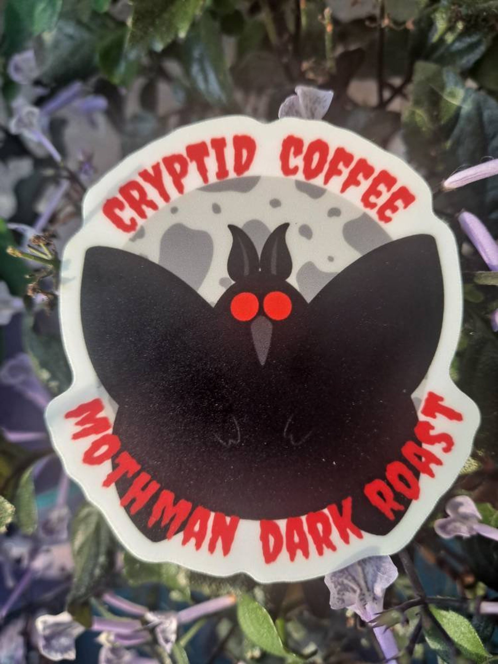 Cryptid Coffee Mothman Dark Roast Sticker - Etsy