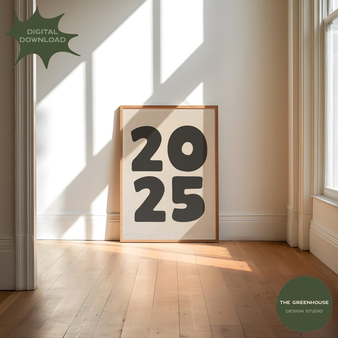 2025 Printable Wall Art for New Years Eve Party and New Years Day ...