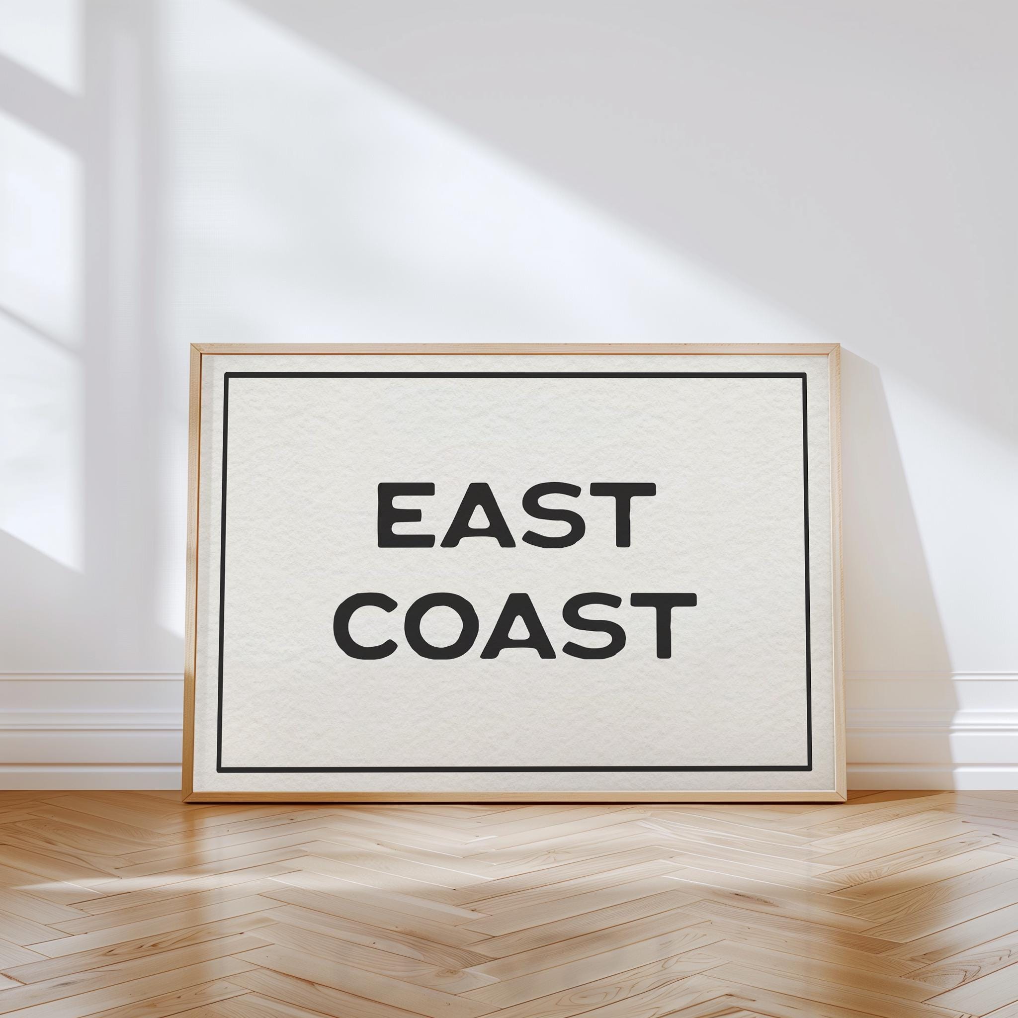 East Coast Digital Wall Art Printable Instant Download Home Decor - Etsy