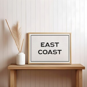 East Coast Digital Wall Art Printable Instant Download Home Decor - Etsy