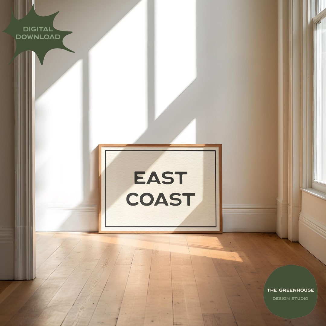 East Coast Digital Wall Art Printable Instant Download Home Decor - Etsy