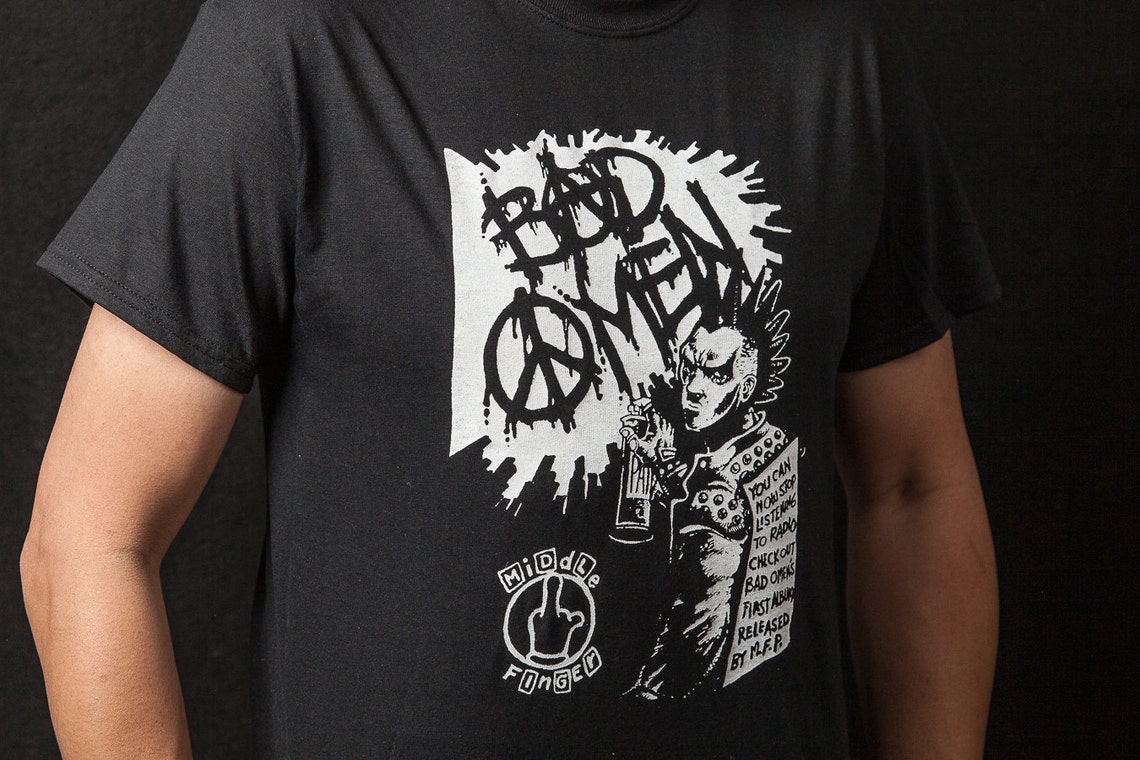 Bad Omen, Philippine Punk Black T-shirt Reissue - Etsy
