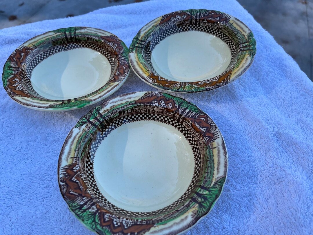 VINTAGE Myott Son and Co England's Countryside Dishes - Etsy