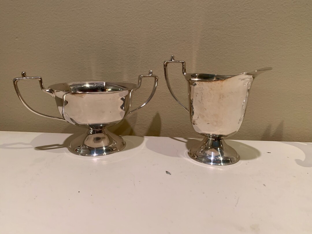 VINTAGE Homan Plate Sugar and Creamer Set - Etsy