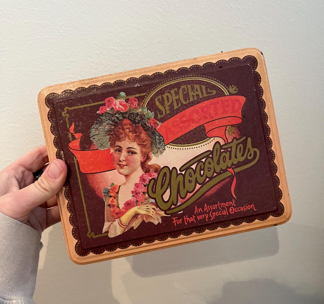 VINTAGE! Special Assorted Chocolate Tin - Etsy