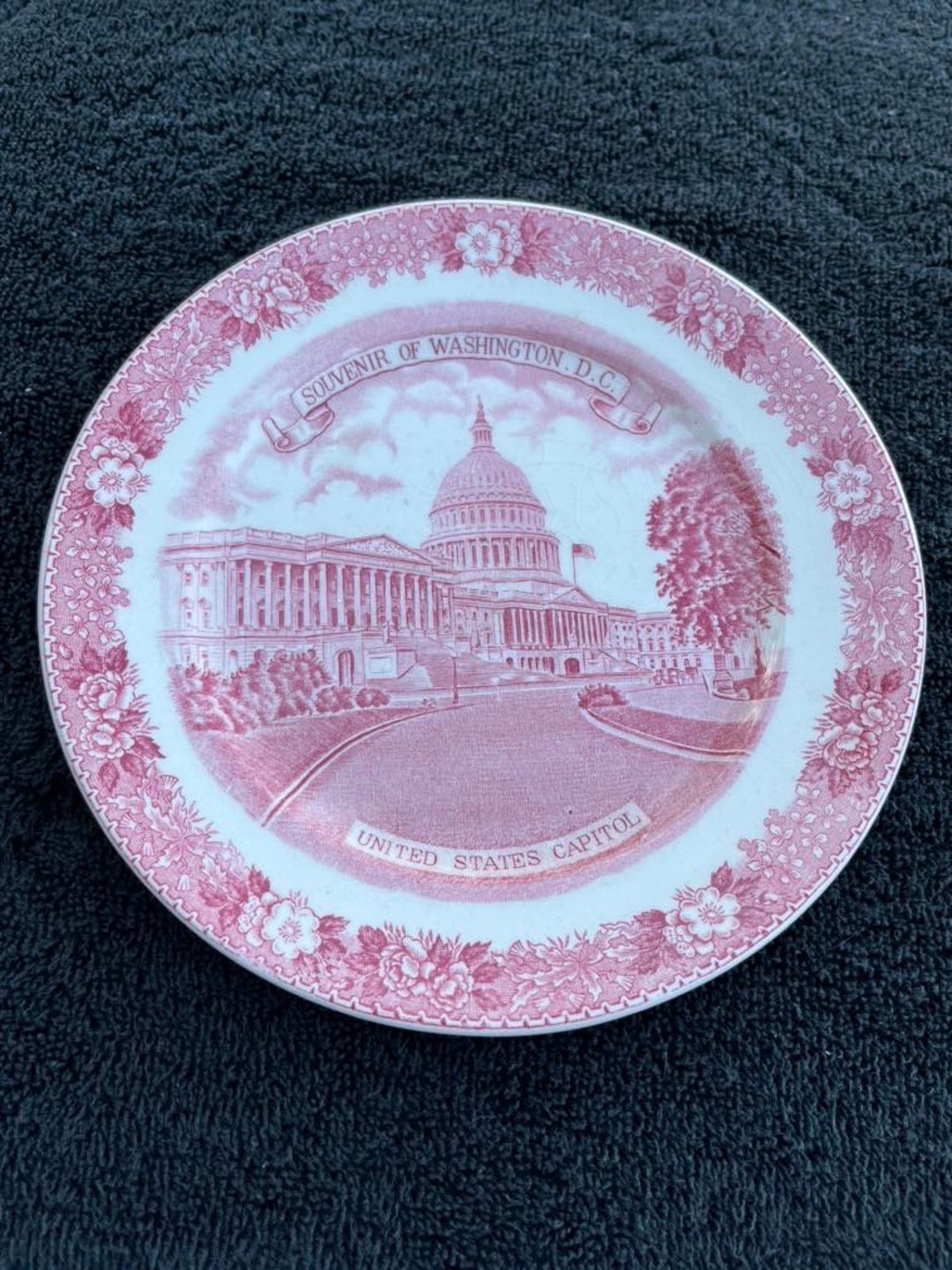 VINTAGE! United States Capital Souvenir Plate Washington DC Made by ...