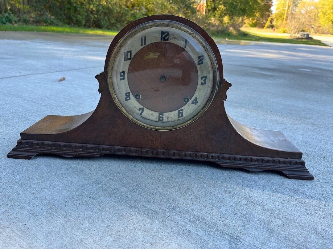 VINTAGE! E. Ingraham Co. Cottage Mantel Shelf Clock- NEEDS WORK! - Etsy