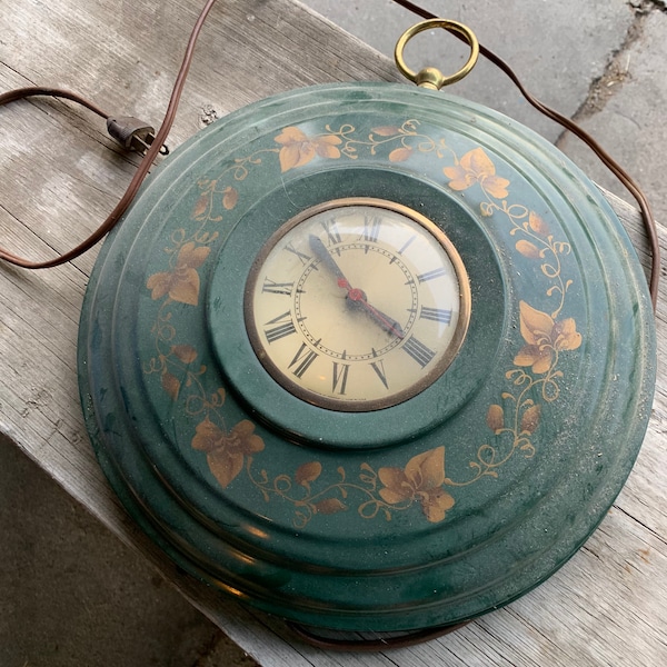 Tin Clock - Etsy