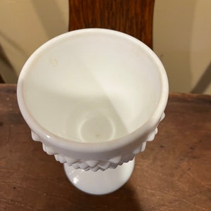 VINTAGE! Hobnail Milk Glass Chalice - Etsy
