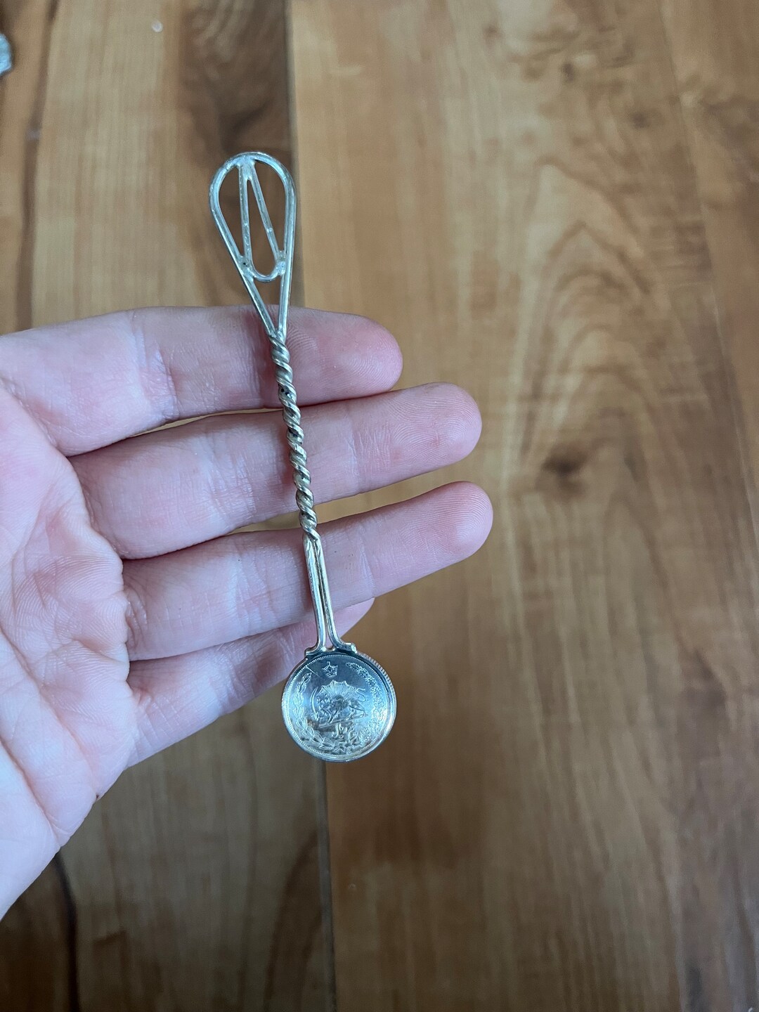 VINTAGE! Collectible Arabic Coin Souvenir Miniature Spoon - Etsy