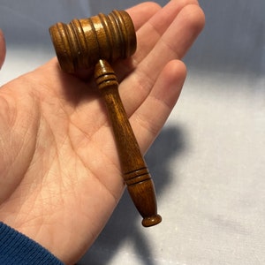 VINTAGE Primitive Wooden Gavel - Etsy
