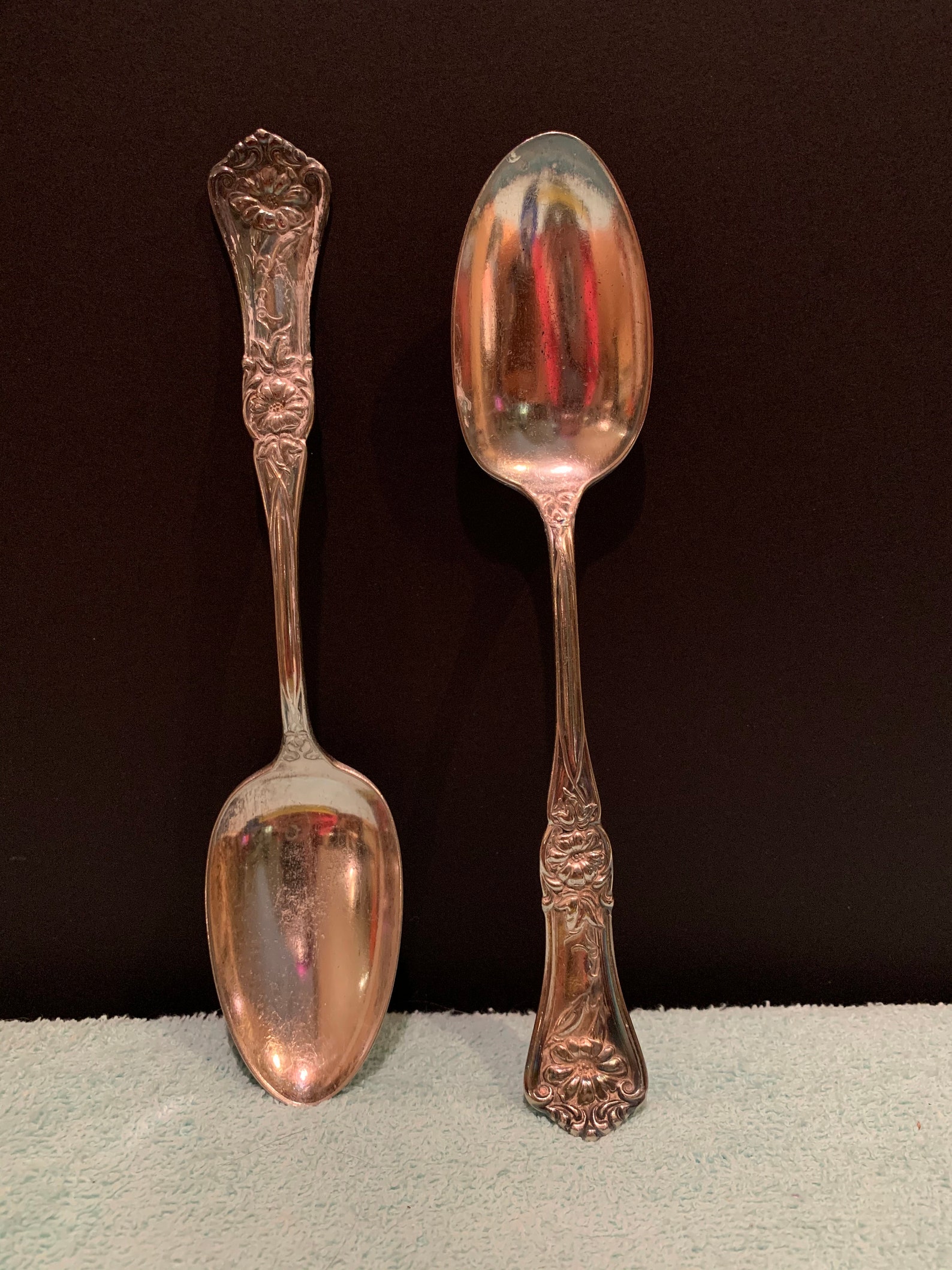 VINTAGE WM Rogers Floral Spoons - Etsy