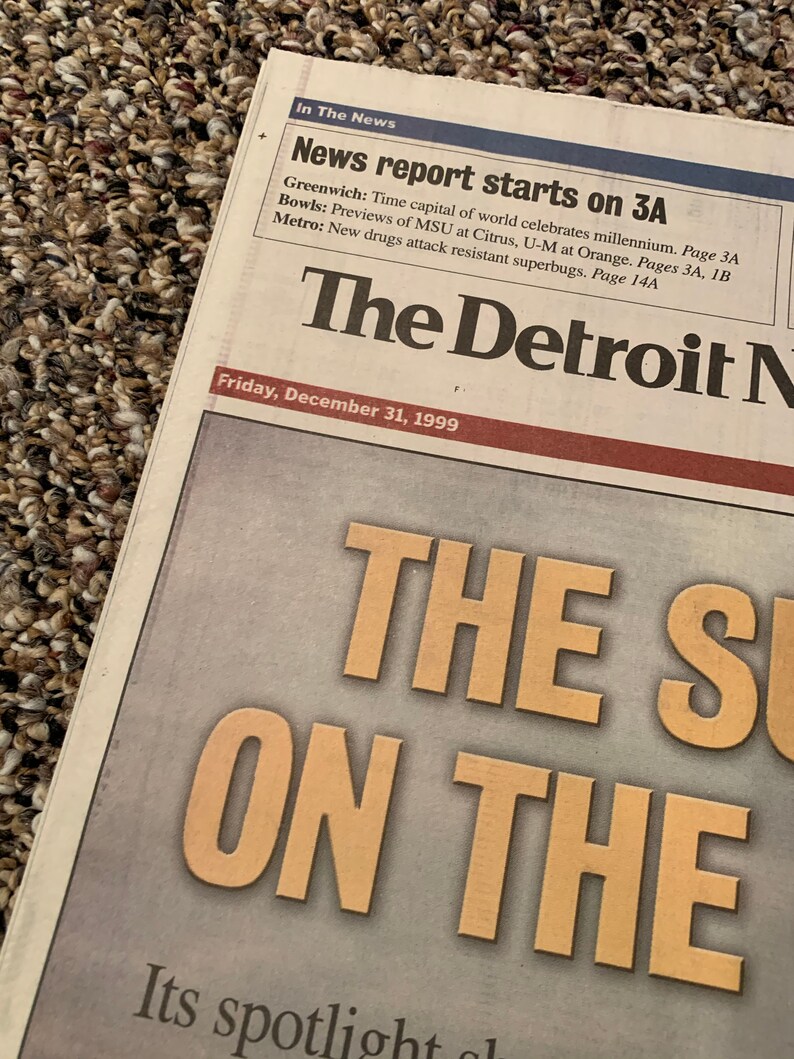 VINTAGE Collectors Edition Detroit Times 1999 to 2000 | Etsy