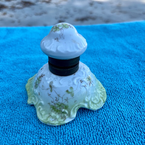 Antique Porcelain Inkwell - Etsy