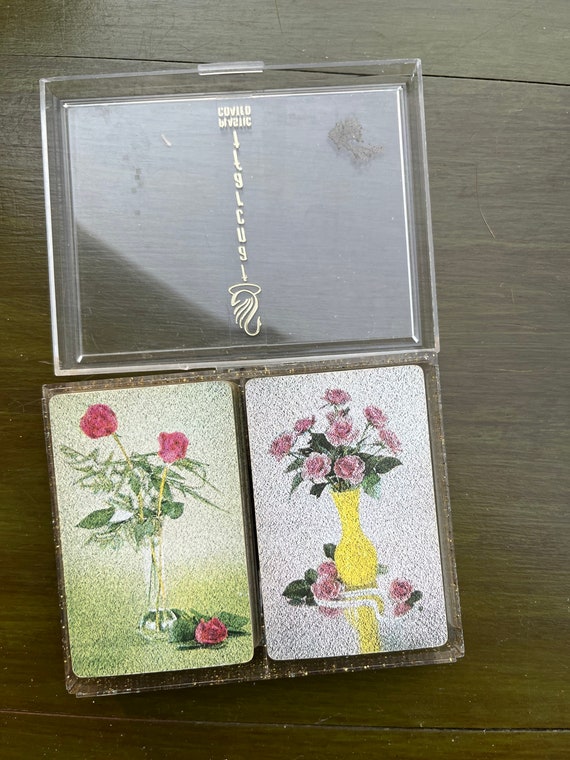 VINTAGE Stancraft Flower Playing Cards - Etsy