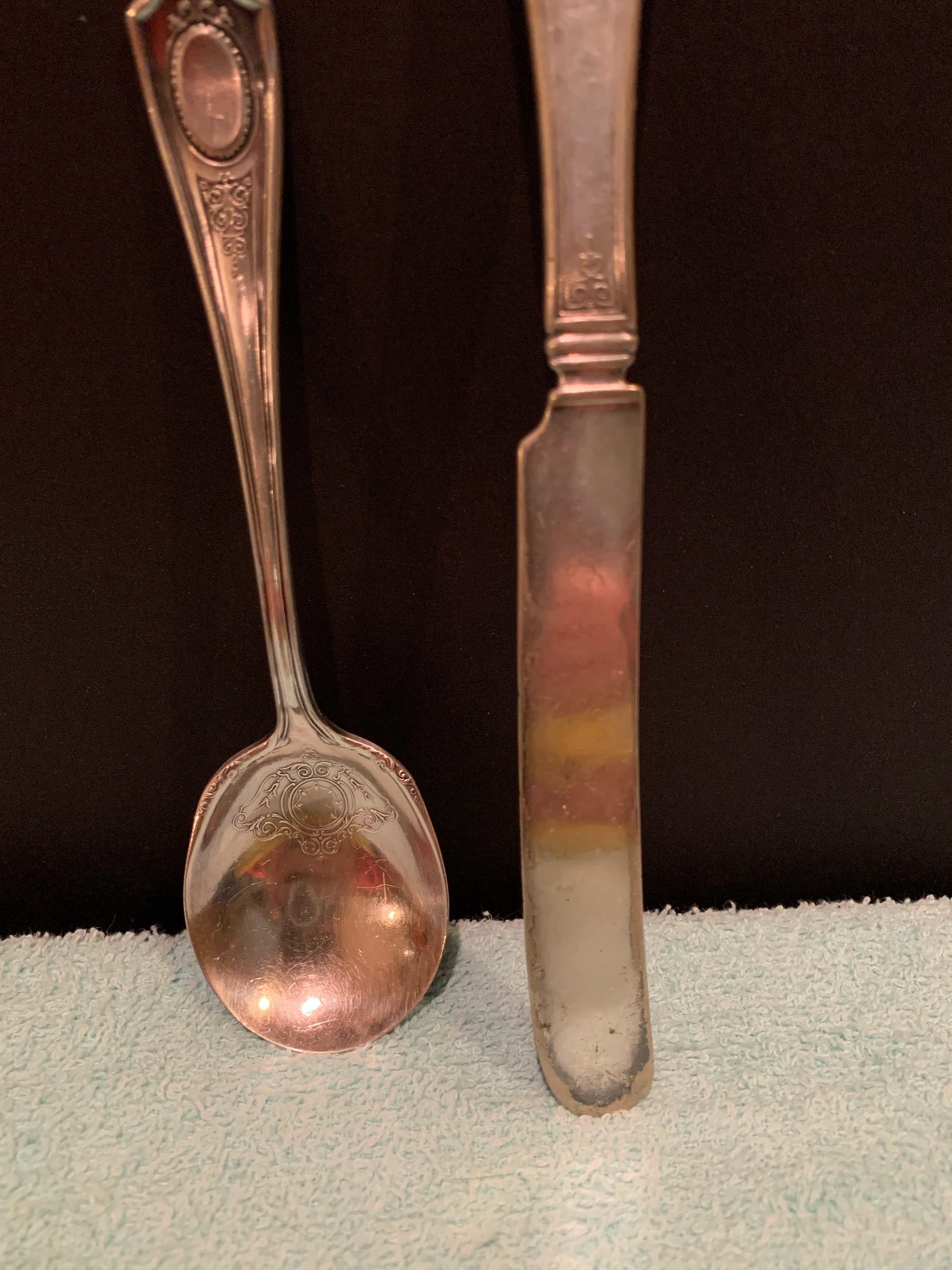 VINTAGE Community Silver Kitchen Knife and Spoon - Etsy