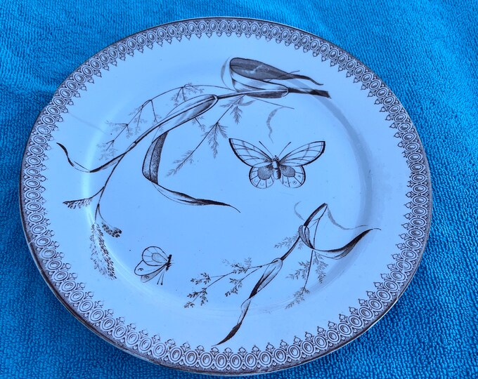 VINTAGE! T & R Boote, Summertime Pattern English Stone Ware Plate - Etsy