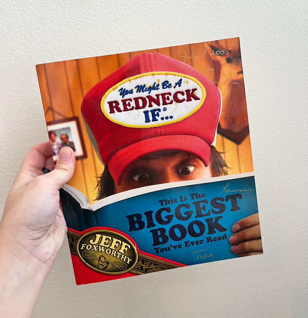 VINTAGE! You Might Be A Redneck If… by Jeff Foxworthy Book - Etsy
