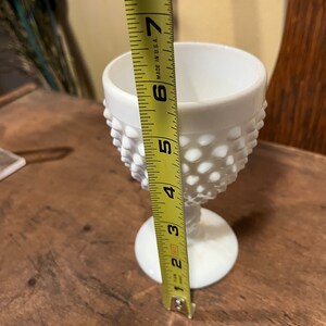VINTAGE! Hobnail Milk Glass Chalice - Etsy