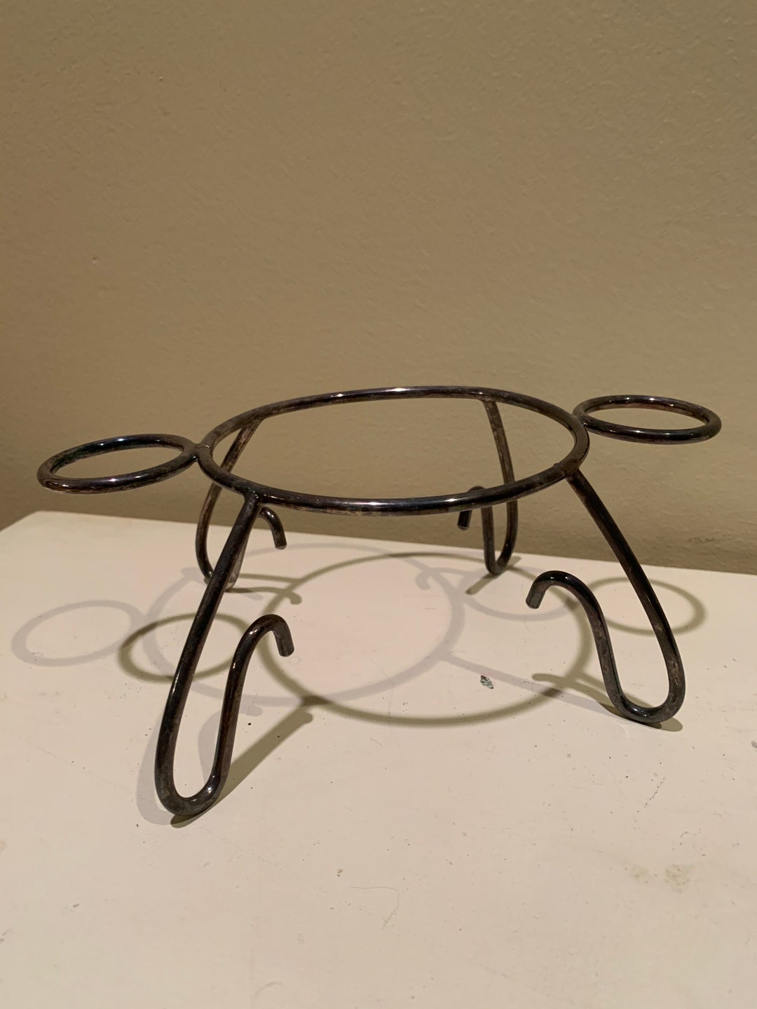 VINTAGE Pan Stand With Small Dish Holders - Etsy