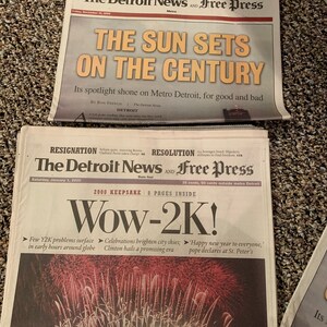 VINTAGE! Collectors Edition Detroit Times 1999 to 2000 Newspapers - Etsy