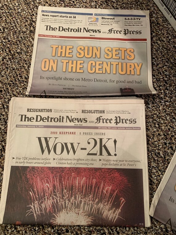 VINTAGE Collectors Edition Detroit Times 1999 to 2000 | Etsy