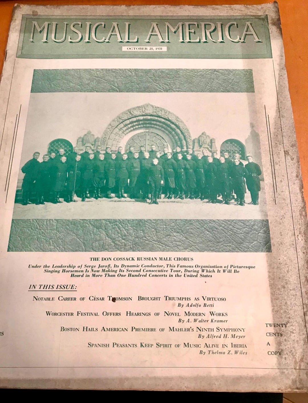 VINTAGE! 1931 Musical America 'the Don Cossack Russian Male Chorus ...