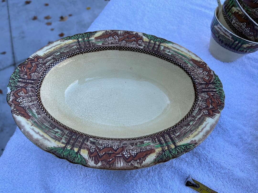 VINTAGE Myott Son and Co England's Countryside Dish - Etsy