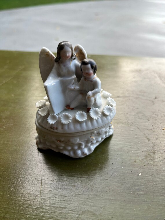 trinket box, butterfly, angel, angels, cute, hallmark - Gem