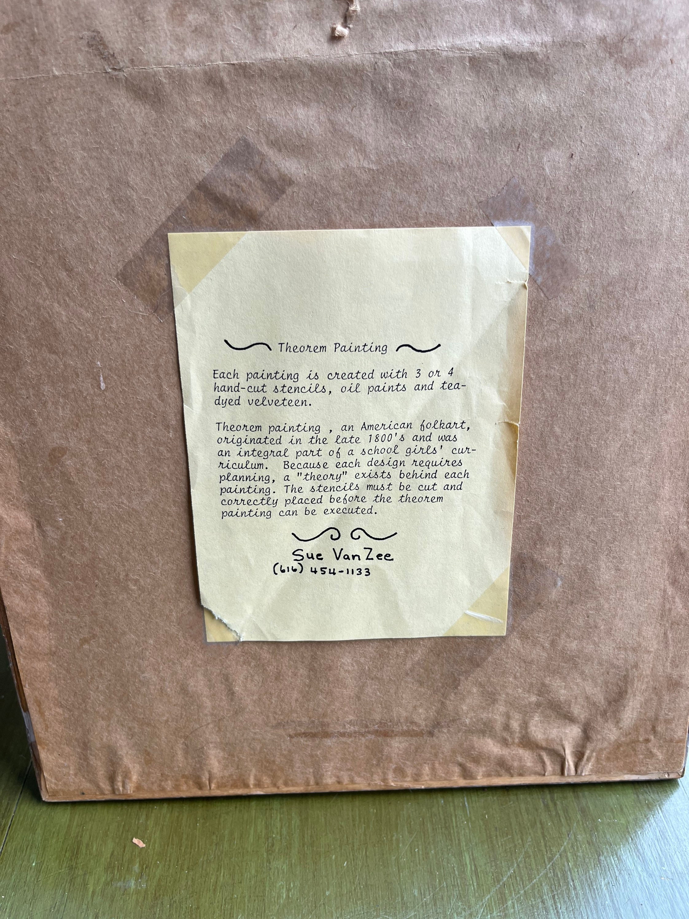 VINTAGE Theorem Painting Art in Frame - Etsy