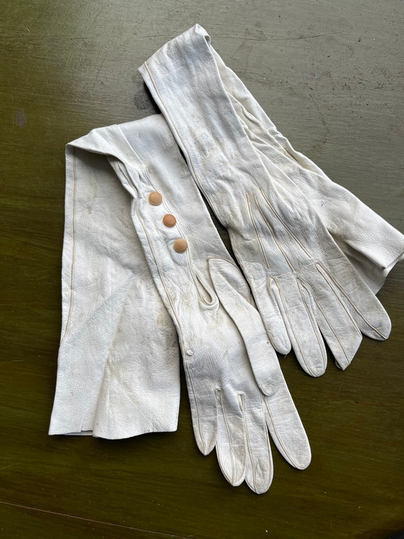 VINTAGE! Formal Leather Gloves - Gem