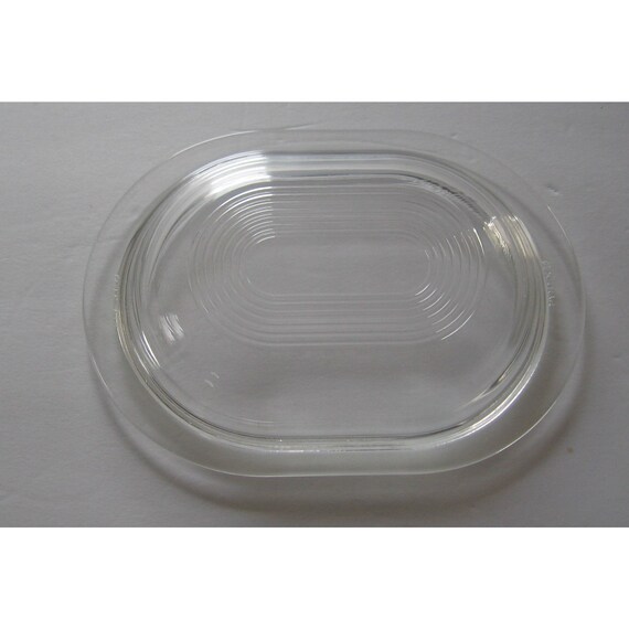 Vintage PYREX Clear Glass Refrigerator Dish Art Deco Oval - Etsy