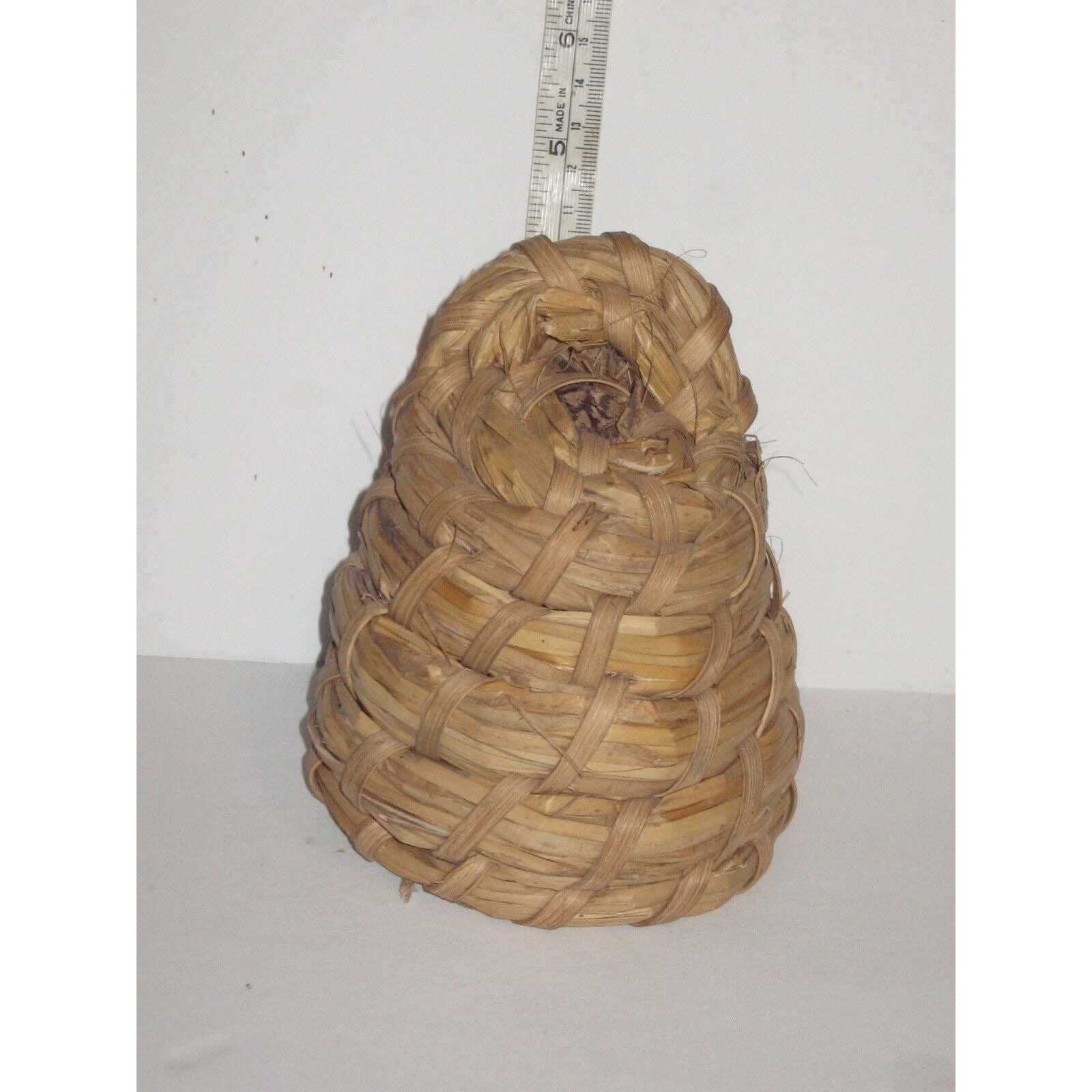 Straw Beehive SKEP Bee Hive Basket With Handle Woven Primitive - Etsy