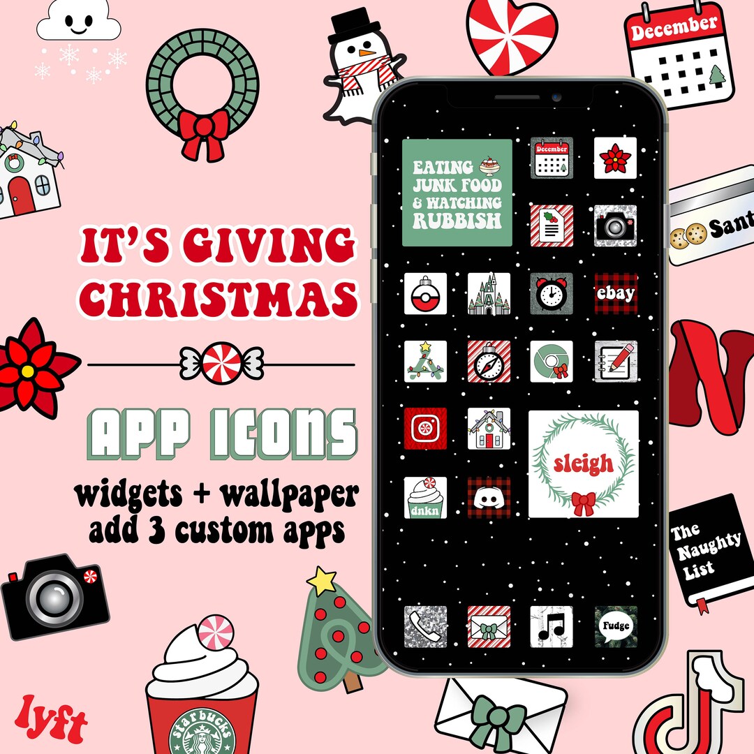 It's Giving Christmas Retro App Icons, Widgets and Wallpaper for Ios ...