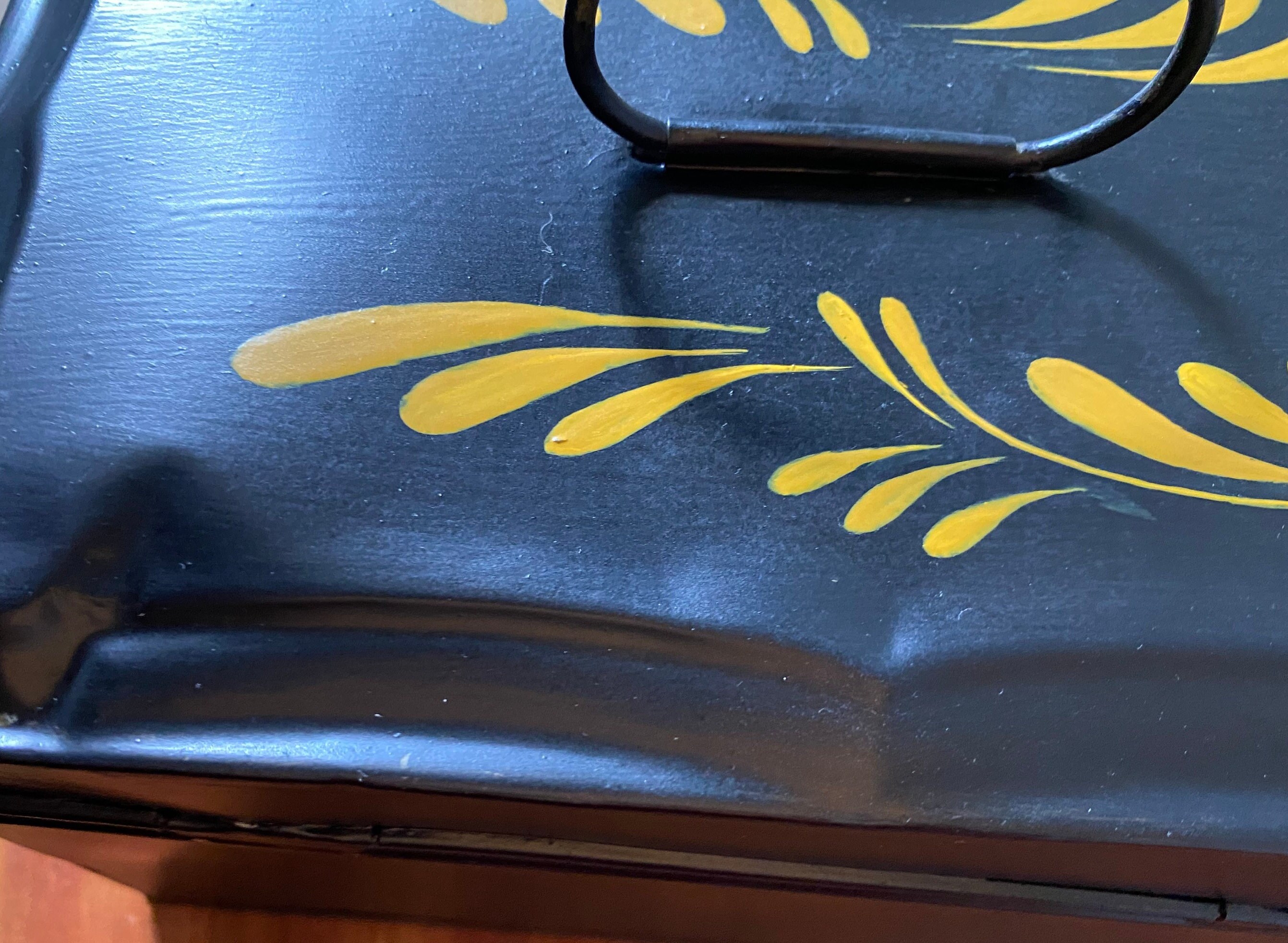 Antique Decorated Tin Deed Box - Etsy