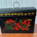 Antique Decorated Tin Dome Lid Document Box - Etsy