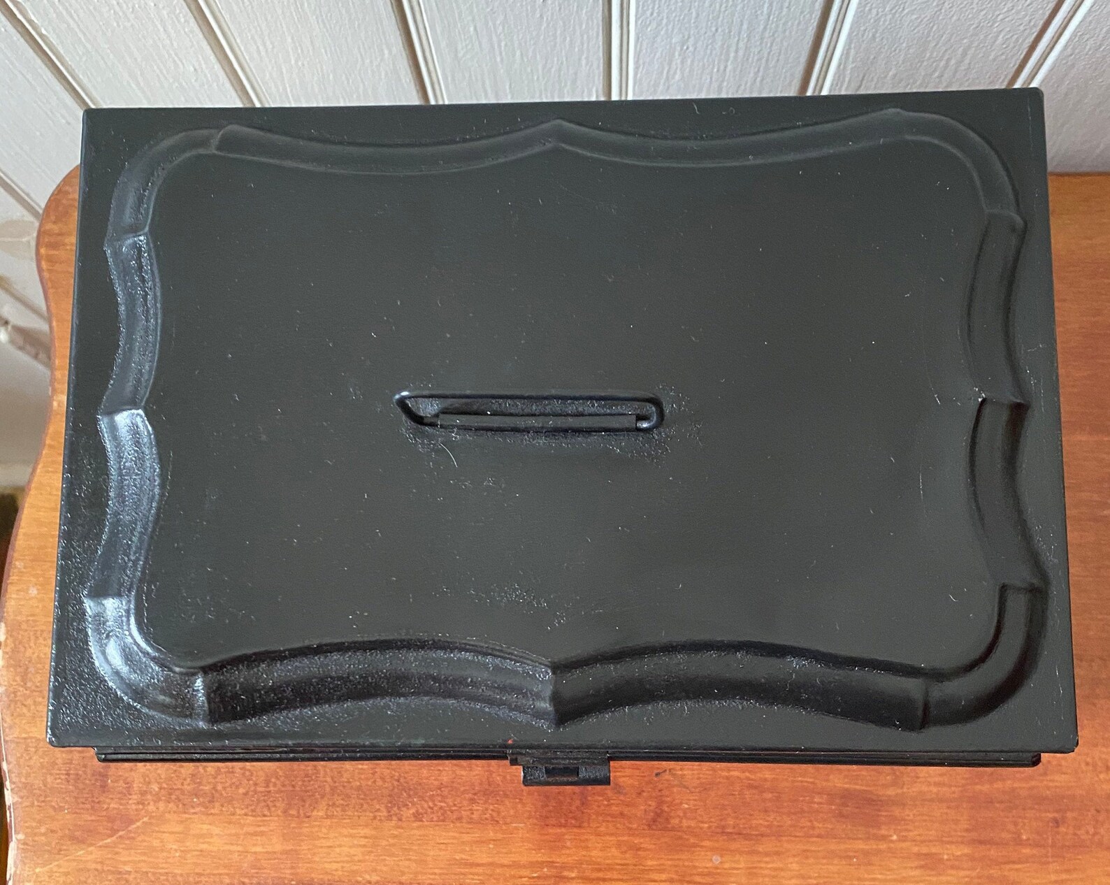 Antique Decorated Tin Deed Box - Etsy