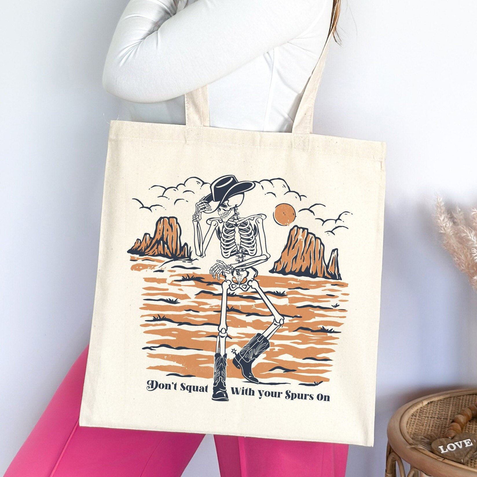 Spur Cowboy Tote Bag, Western Bag, Country Tote, Cowgirl Bag, Festival ...