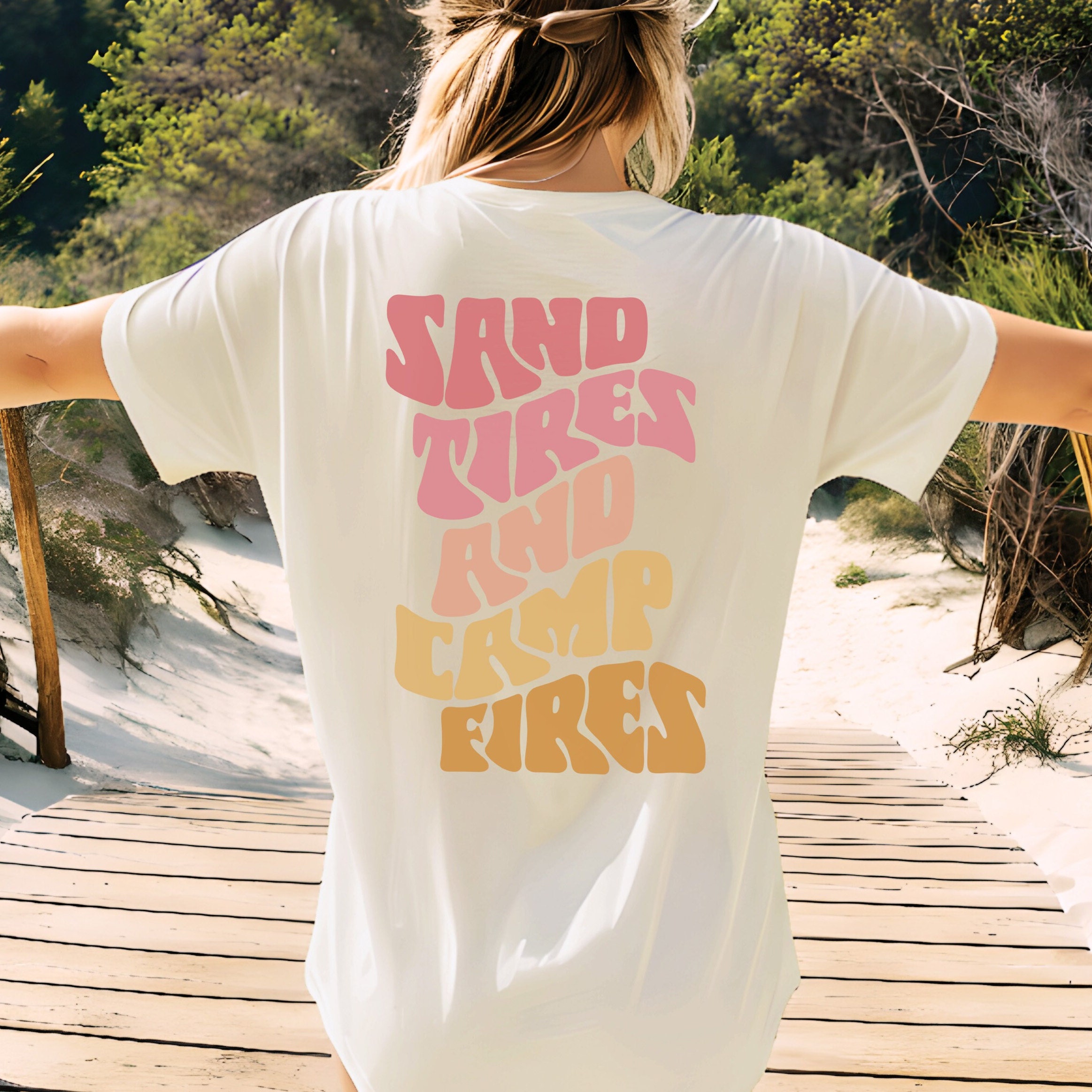 Sand Tires and Camp Fires, Sand Dunes Shirt, Desert Camping, SXS Shirt ...