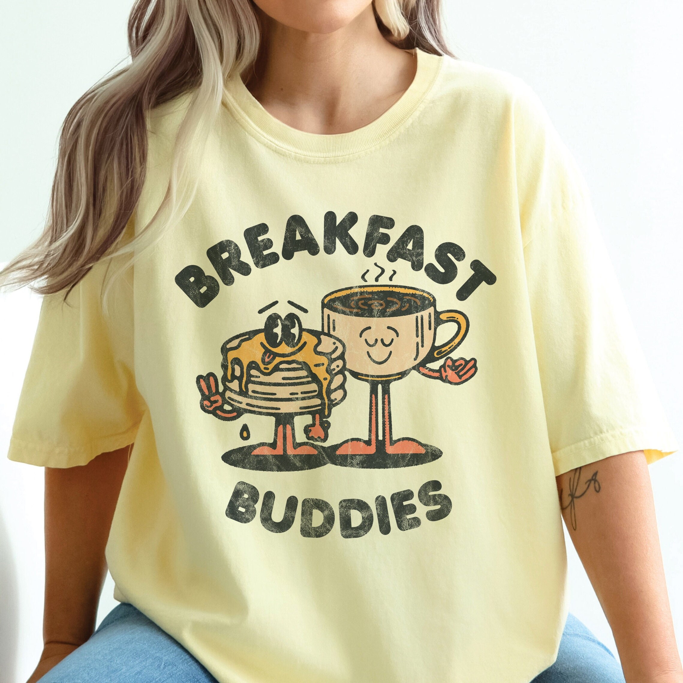 Breakfast Buddies Tshirt, Pancake Shirt, Breakfast Lover, Brunch Shirt ...
